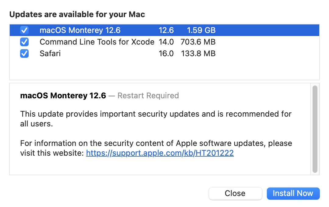 macOS Monterey 12.6 Update (21G115) What's New? macOS Monterey 12.6 Update (21G115) What's New?